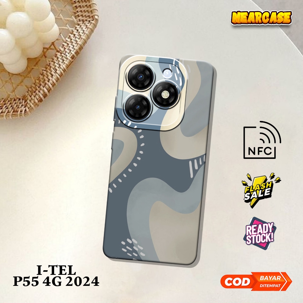 Jual Case Hp ITEL P55 4G Terbaru - Softcase Fashion Abstrak Art Case Itel P55 4G NFC 2024 Newest ...