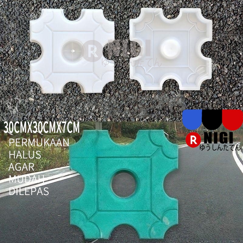 Jual NIGI Cetakan Paving Block/Batu Bata Aneka Bentuk Bahan Plastik ...