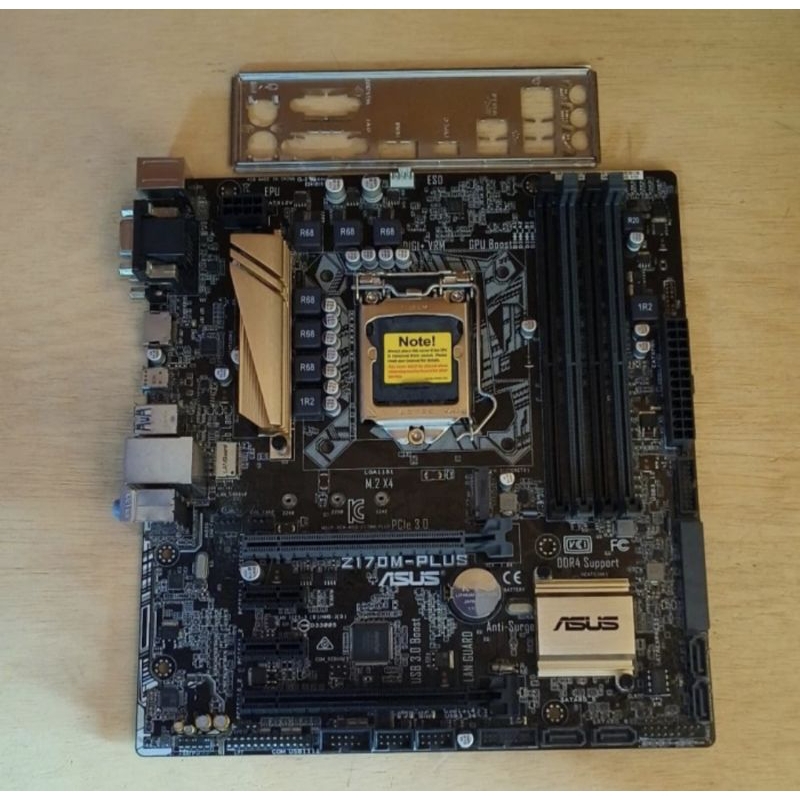 Jual MOBO/MOTHERBOAD ASUS Z170M-PLUS, LGA 1151 NVME/M.2''SATA | Shopee ...