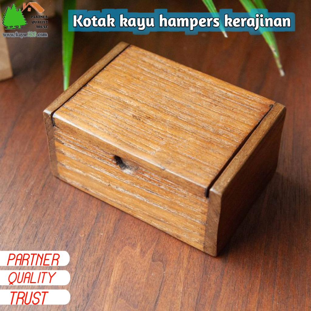 Jual Kotak kayu serbaguna 25x20x12cm wooden storage box tempat ...