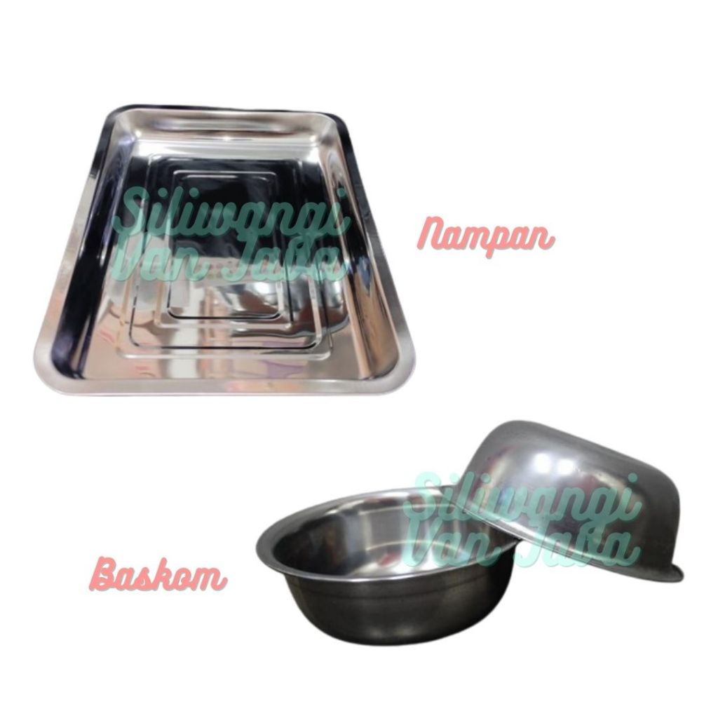 Jual Baki Stainless Steel / Baskom Stainless Steel / Wadah Serbaguna ...