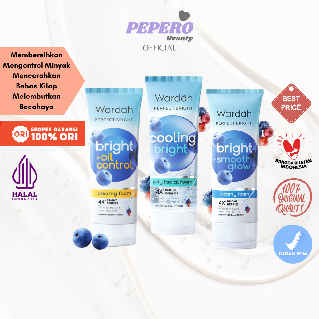 Jual WARDAH Perfect Bright Creamy Foam Brightening & Smoothing ...