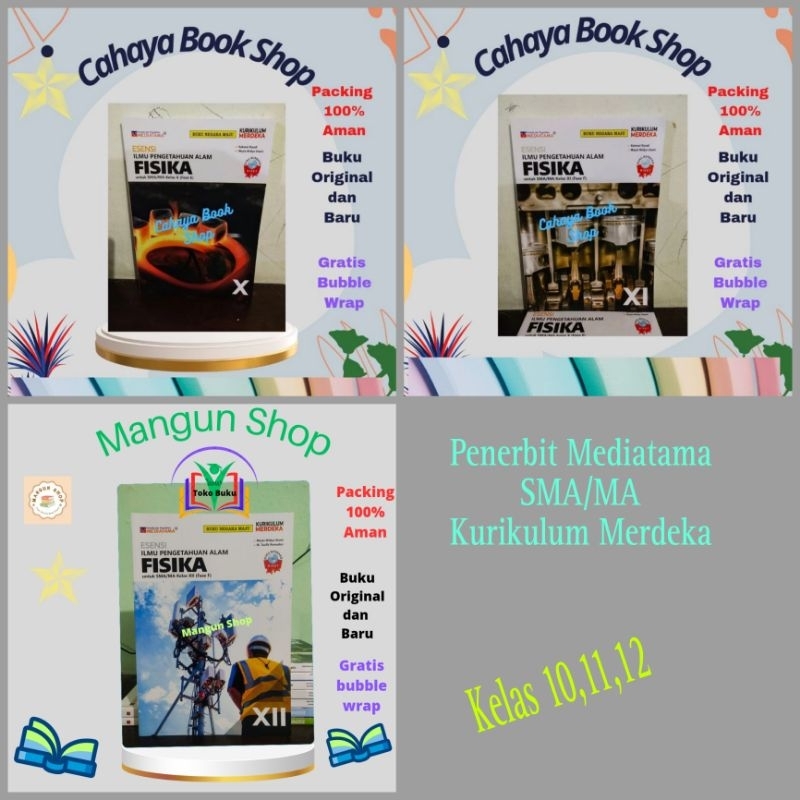 Jual Buku Esensi IPA FISIKA Kelas 10,11,12 SMA Kurikulum Merdeka Mediatama | Shopee Indonesia