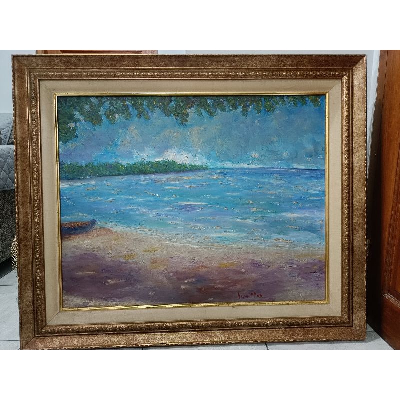 Jual Lukisan Model Pantai Carita Karya Iwan | Shopee Indonesia