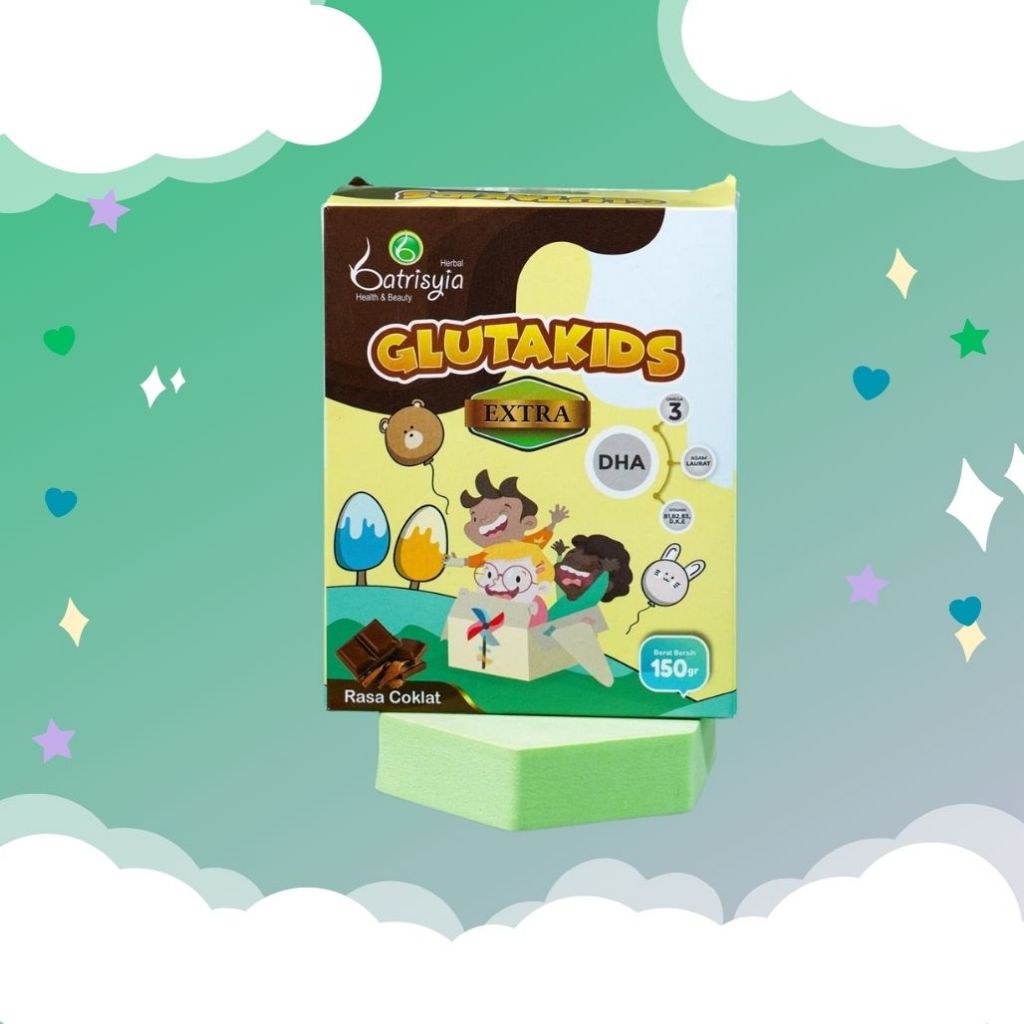 Jual Batrisyia Herbal Glutakids Minuman Susu Bubuk Kecerdasan Anak ...