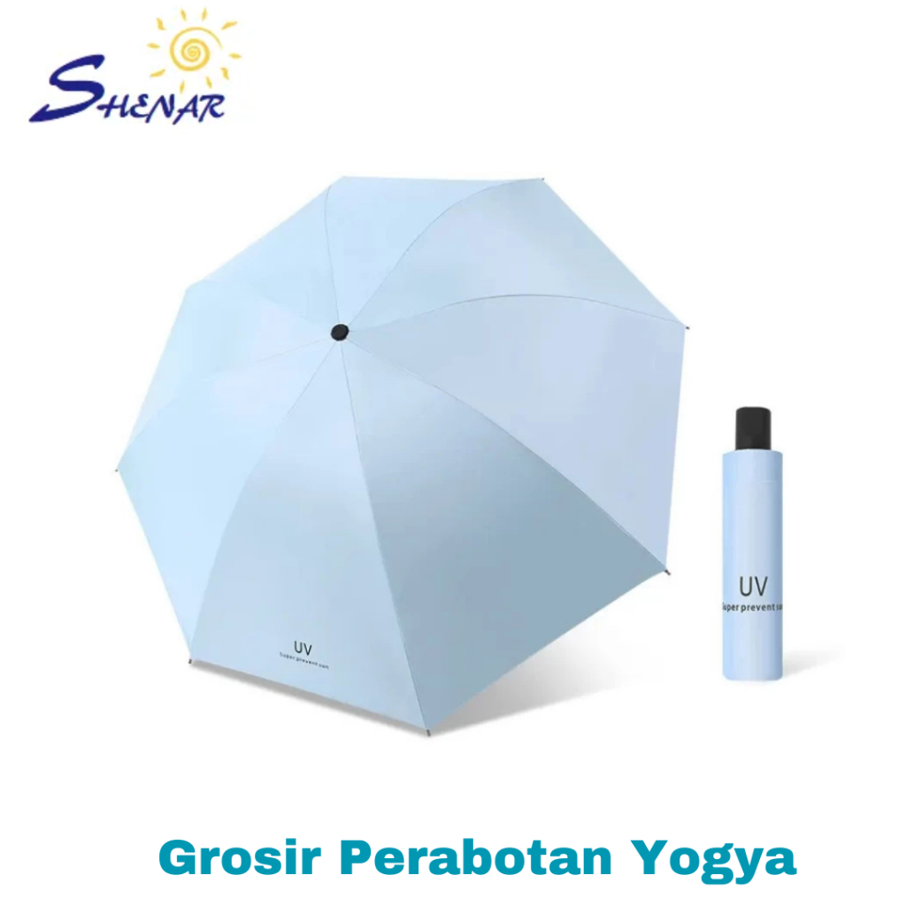 Jual Payung Lipat Motif Anti Uv Motif Buah & Polos Manual Hitam Payung Korea Kecil | Shopee ...