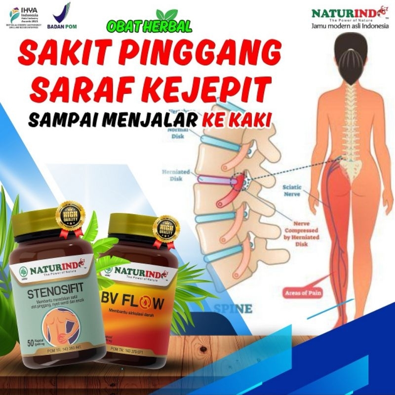 Jual Obat Sakit Pinggang Saraf Kejepit Pinggang dan Kaki Syaraf ...