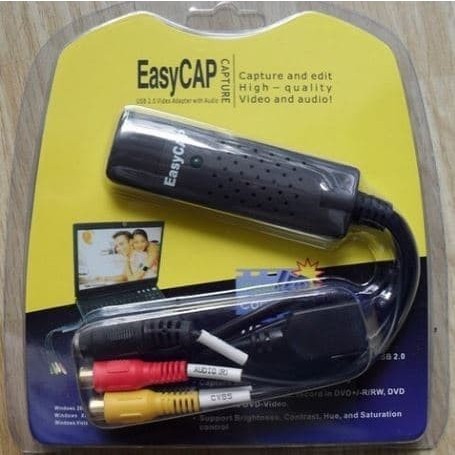 Jual AV Video Capture USB 2.0 DVR 1 Channel EasyCap Easy Cap Digital | Shopee Indonesia