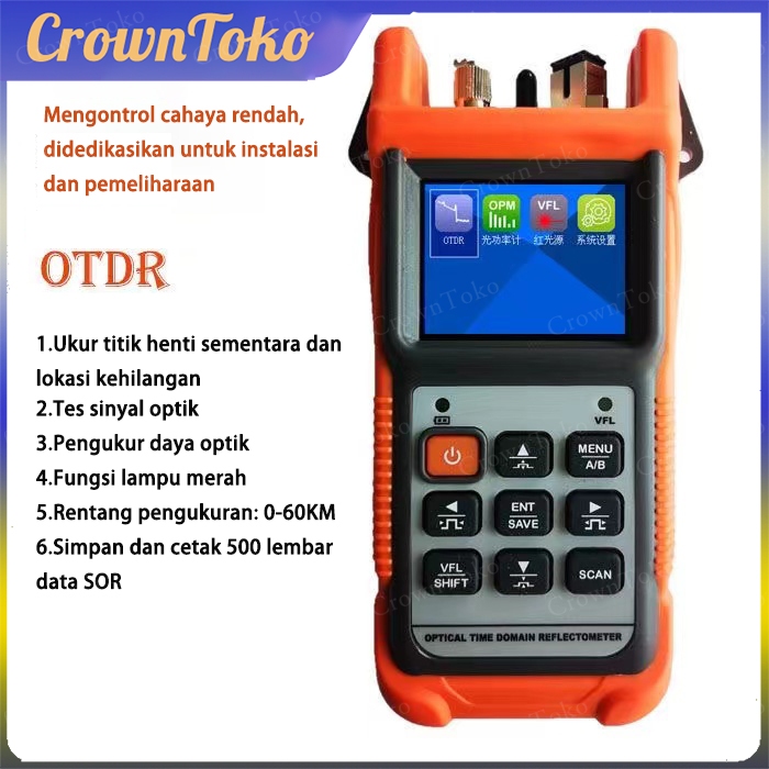 Jual 100%ori&garansi OTDR 6 IN 1 3 IN 1 OTDR Optical Time Domain ...
