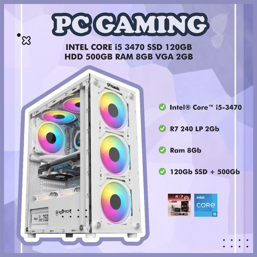 Jual [BARU] CPU Rakitan Gaming, Editing, Kerja dengan Intel core i5 ...