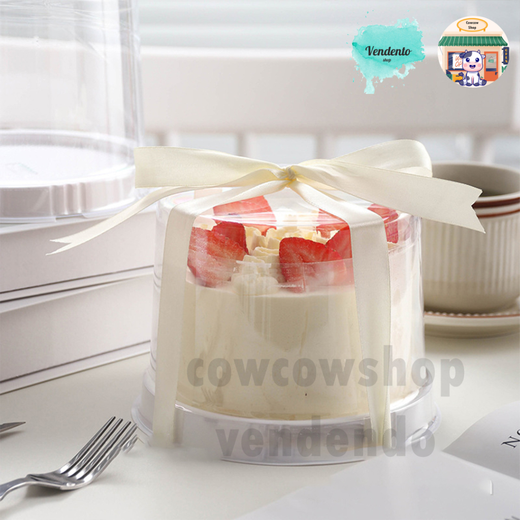 Jual Korean Cake Box Kotak Kue Tart Mika Bening Tinggi Cantik PREMIUM ...