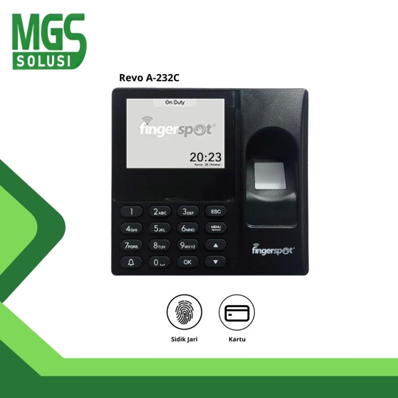 Jual Mesin Absensi Revo A 232C Fingerprint Absen Sidik Jari Kartu akses ...
