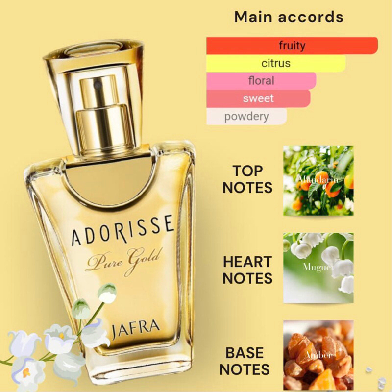 Jual Jafra Parfum Adorisse Pure Gold Eau De Parfum Dengan Aroma ...