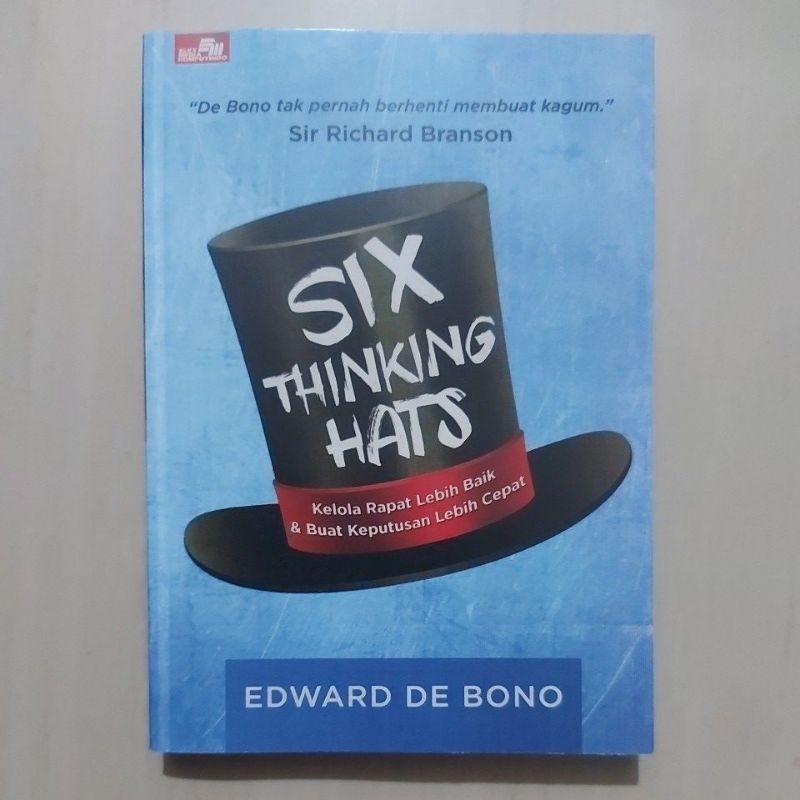 Jual Buku SIX THINKING HATS Edward De Bono Kelola Rapat Lebih Baik ...