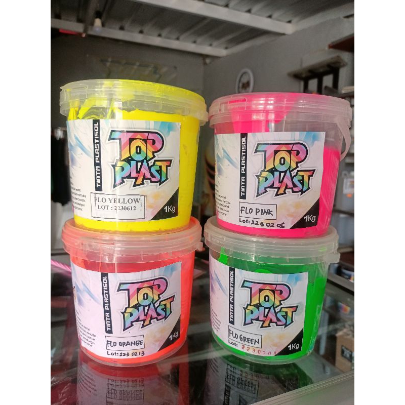 Jual TINTA PLASTISOL merk TOP PLAST FLo 1kg | Shopee Indonesia