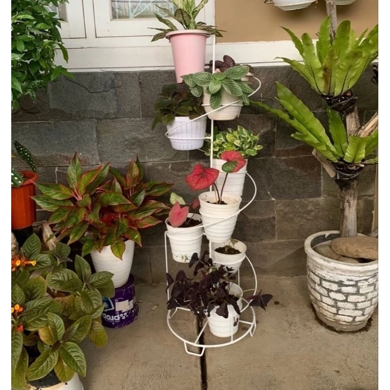Jual 9 IN 1 /STANDING POT TANAM MELINGKAR/ STANDING POT BESI | Shopee ...