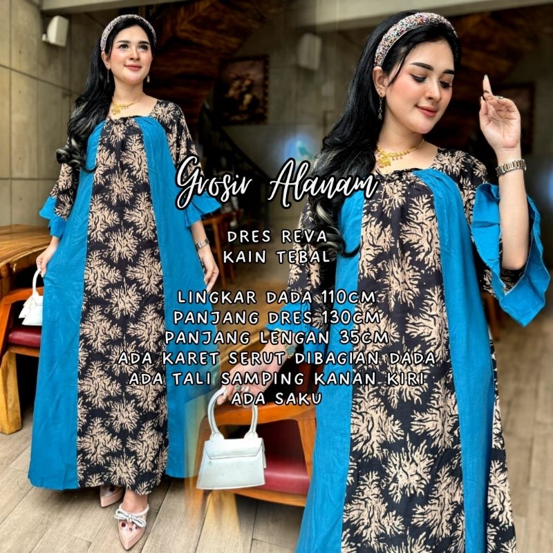 Jual Dres Reva Lina - Dres Model Terbaru 2024 Alanam | Shopee Indonesia