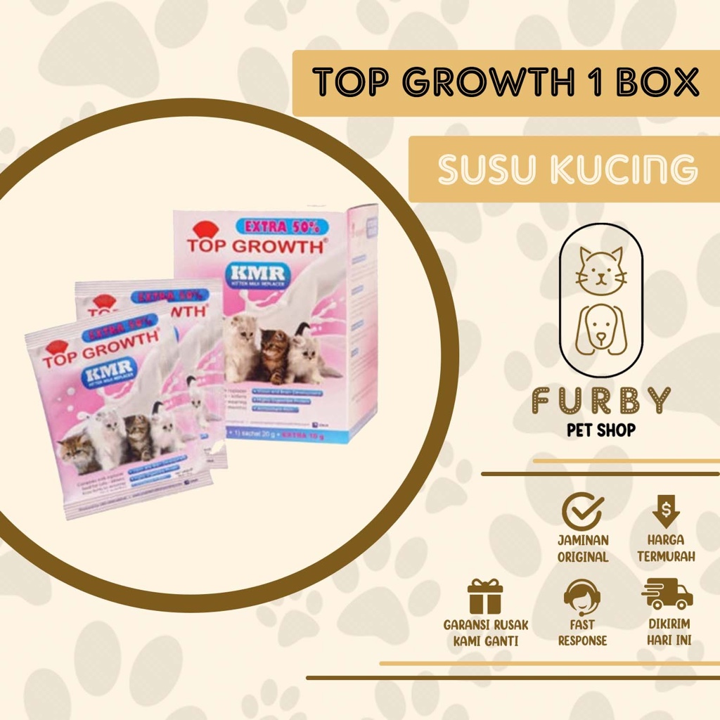 Jual Susu Kucing TOP GROWTH 1 BOX isi 12 sachet | Shopee Indonesia