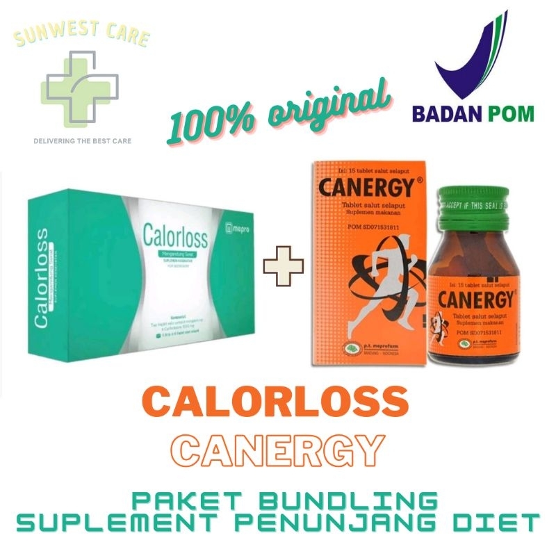 Jual PAKET BUNDLING CALORLOSS 1 BOX CANERGY 1 TUBE | Shopee Indonesia