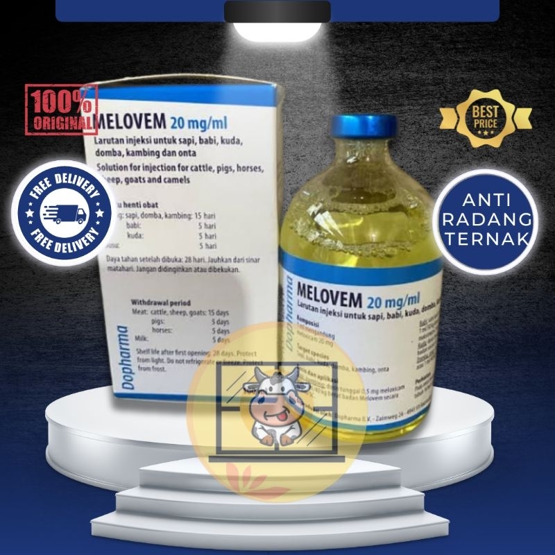 Jual Melovem 100ml - Anti Radang Ternak Non Steroid Aman Untuk Induk ...