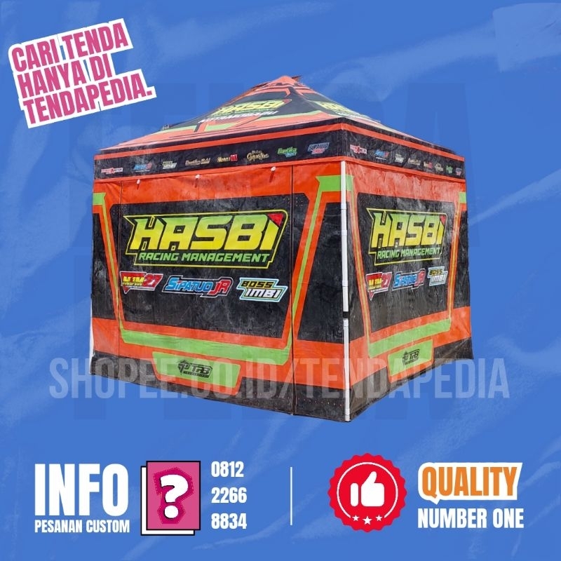 Jual TENDA PADDOCK / TENDA BALAP / TENDA RACING 3X3 FULLSET | Shopee ...