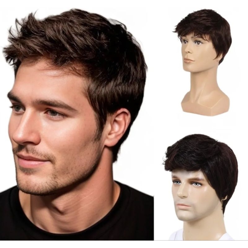 Jual Wig Pria Korean Style Wig Pria Trendy Wig Pria Premium Wig Terbaru ...