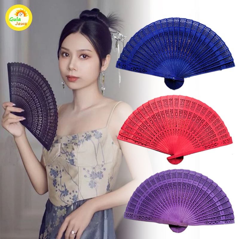 Jual Kipas Cendana Hitam Bali/Premium Kipas Cendana Bali/Souvenir Kipas ...