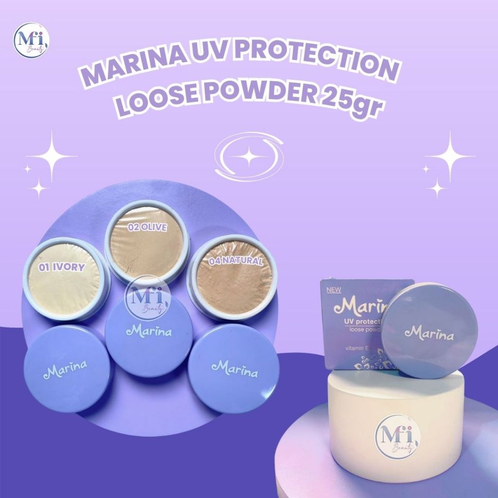Jual MFI - Marina UV Protection Loose Powder l Netto 25 gr | Shopee ...