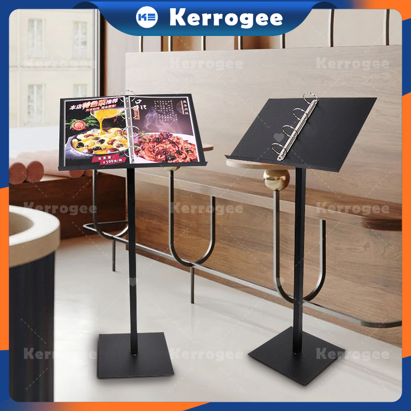 Jual ⭐Ready Stock⭐Stand Menu A4 Holder Stand Tempat Menu Display Stand ...