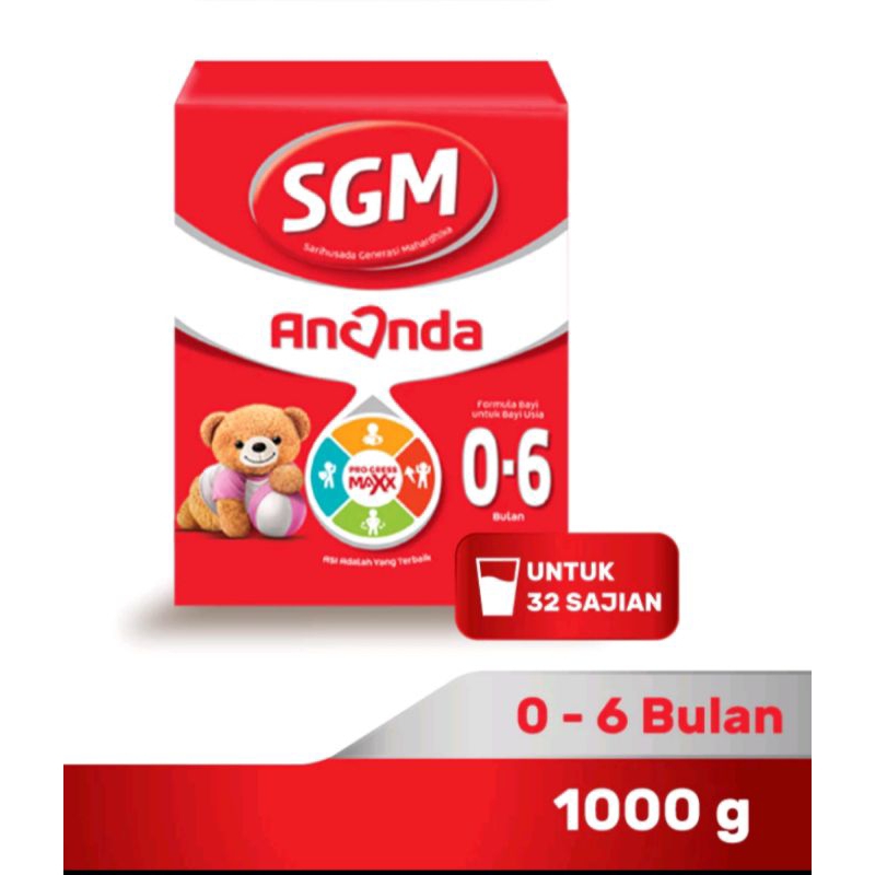 Jual SGM ANANDA 0-6BULAN 1KG / SGM ANANDA TAHAP 1 - 1000GRAM / SGM ...