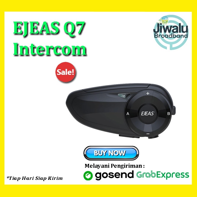 Jual EJEAS Q7 Bluetooth Radio FM Intercom Helm 7 Rider Helmet Alt V6 ...