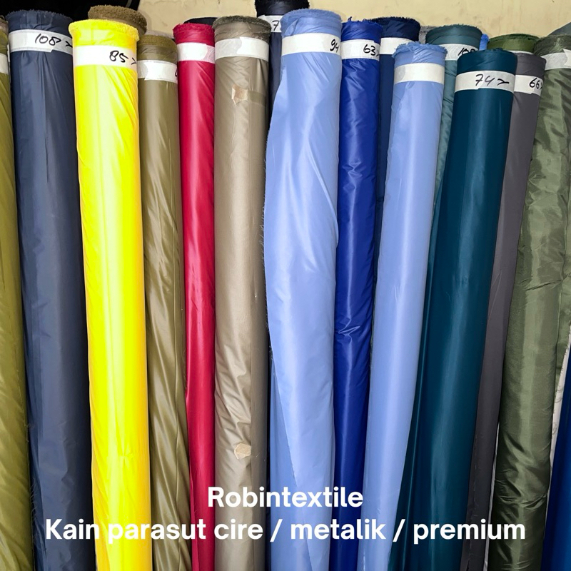 Jual KAIN PARASUT CIRE METALIK KAIN PARASUT PREMIUM KOREA | Shopee ...