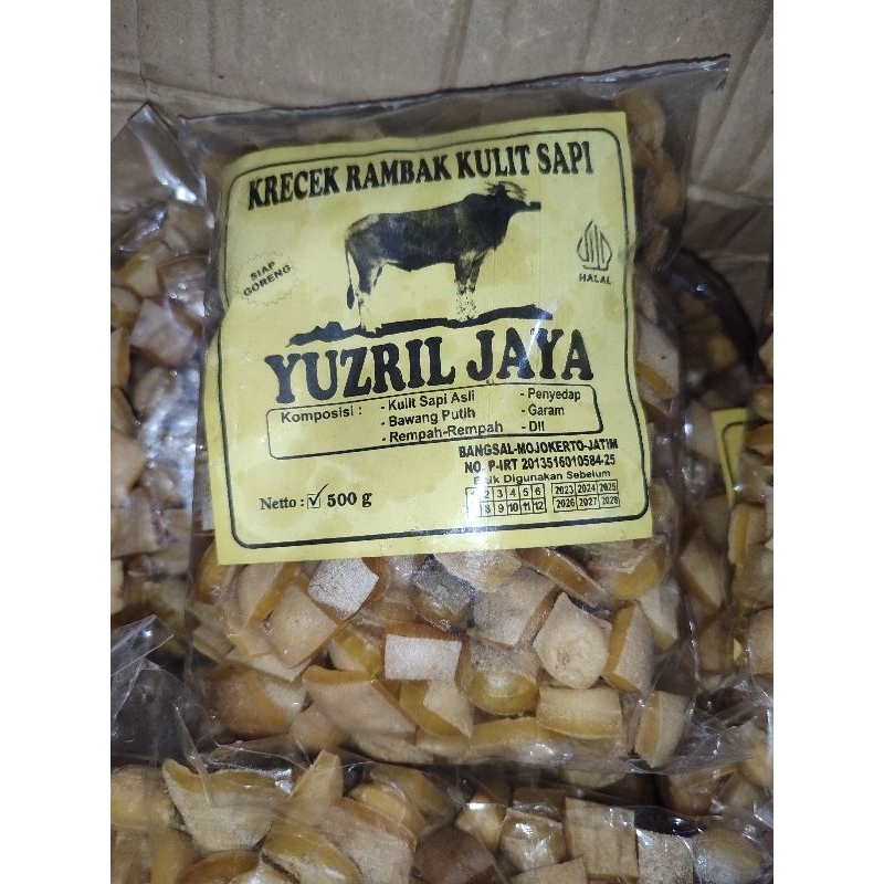 Jual KRECEK RAMBAK KULIT SAPI 500g | Shopee Indonesia