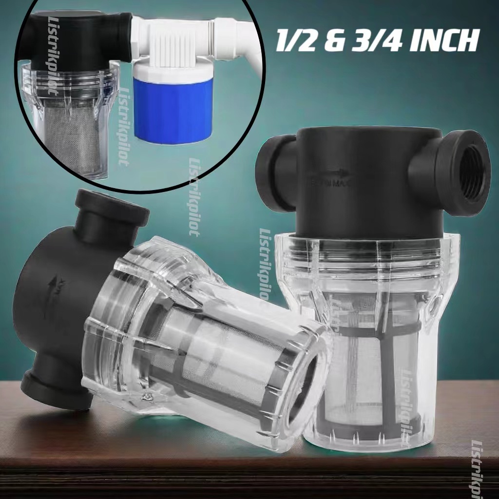 Jual Filter Pipa Air Plastik Transparan Ukuran 1 / 2 & 3 / 4" 1Untuk ...