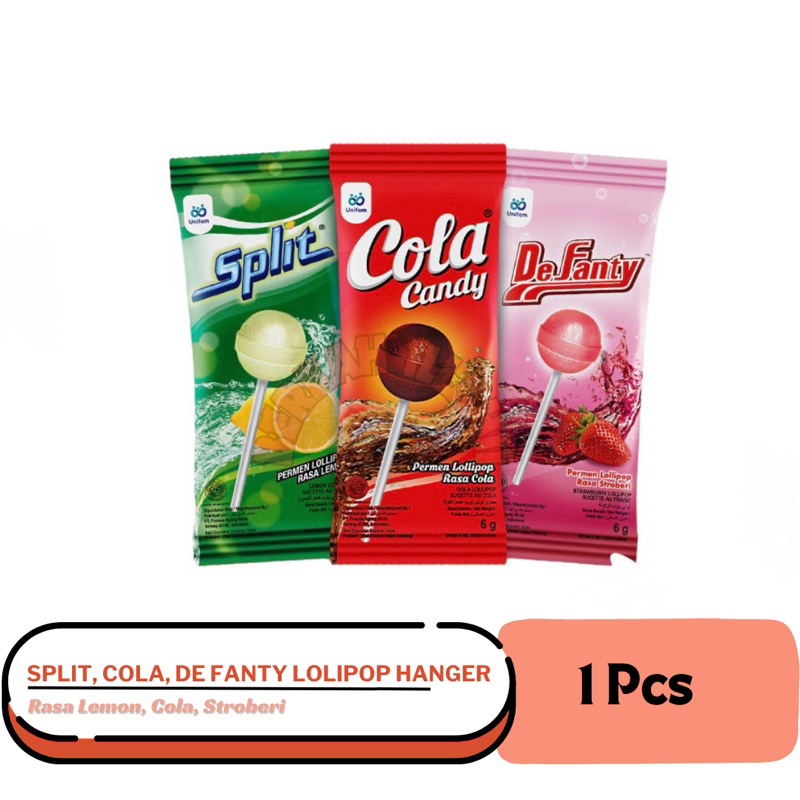 Jual Split/ Cola Permen Lollipop 7 Gram SATUAN | Shopee Indonesia