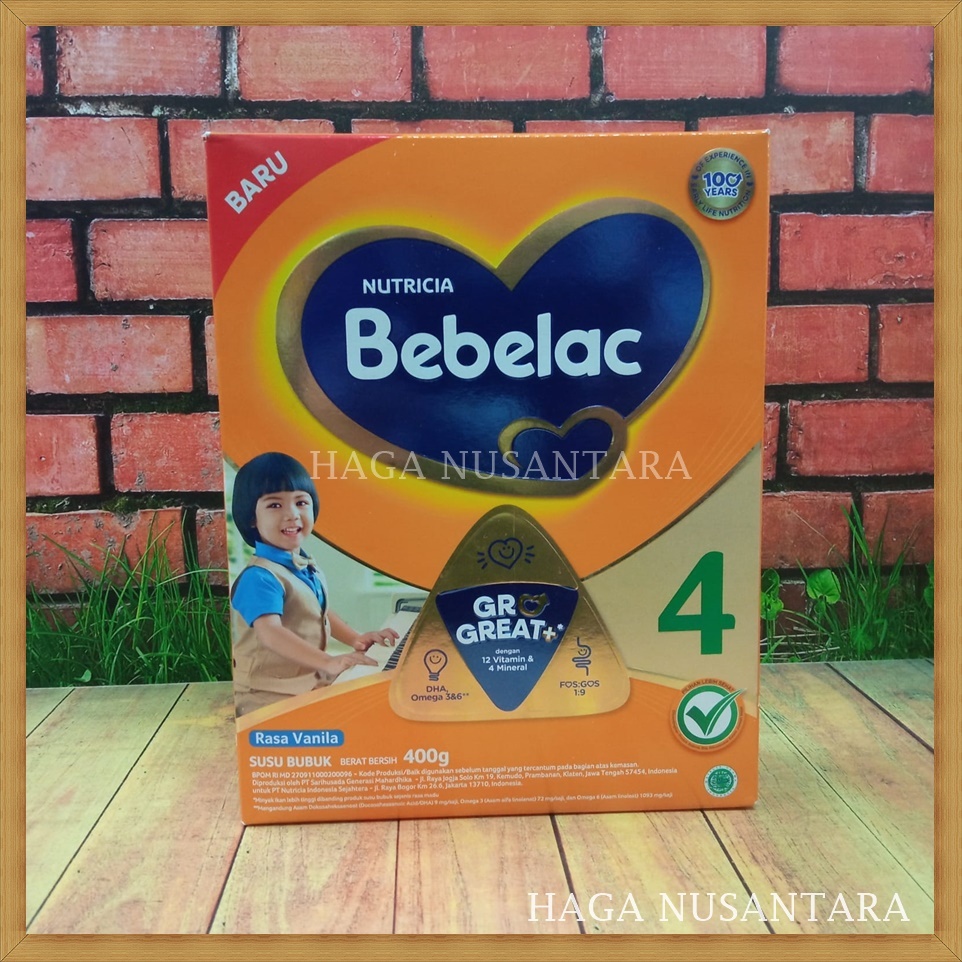 Jual Bebelac 4 Vanila 400 gr Kemasan BOX (Bisa Go-Send) | Shopee Indonesia