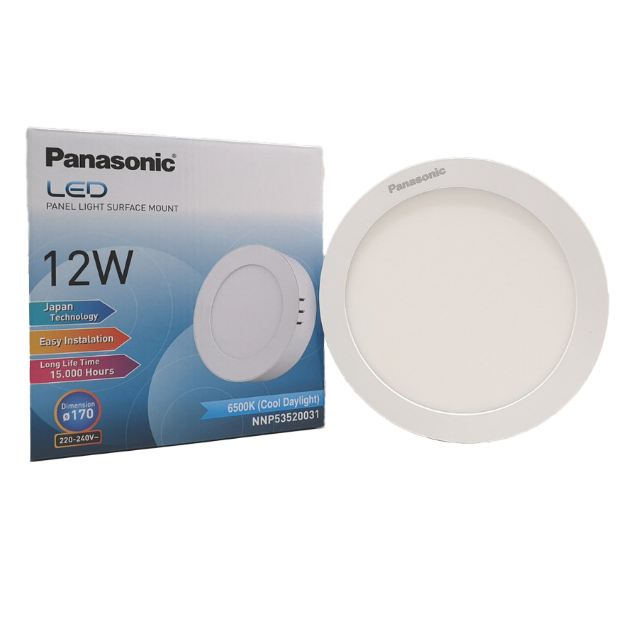 Jual Lampu Downlight Outbow LED panel Panasonic Neo Slim 12W 12 Watt OB Tempel Surface Mount ...
