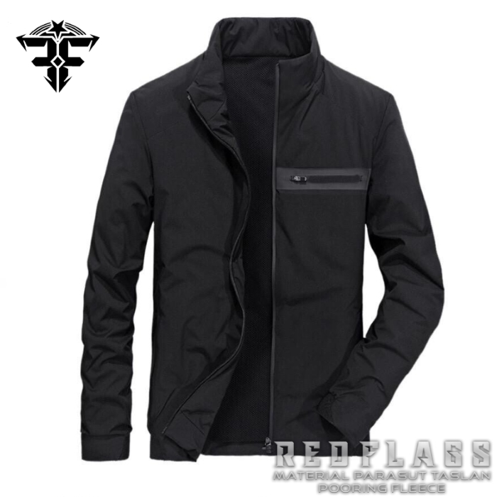 Jual RED FLAGS JAKET PRIA CASUAL SIMPLE ORIGINAL / JAKET MOTOR PRIA ...