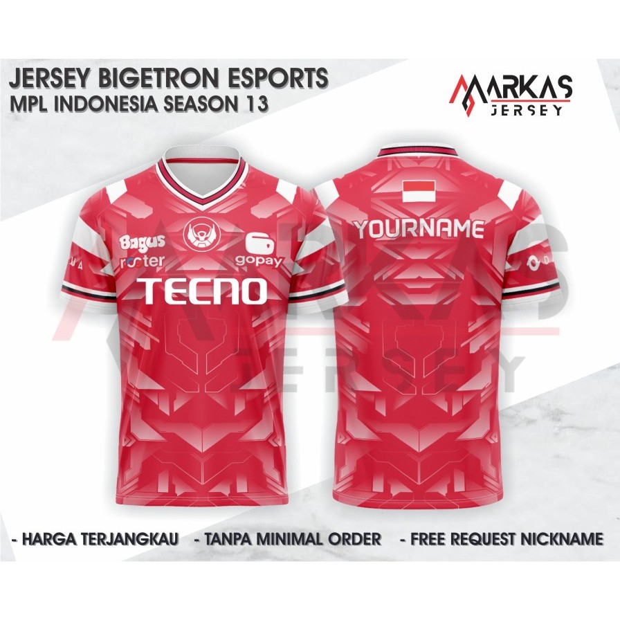 Jual JERSEY BAJU KAOS BIGETRON ESPORTS TERBARU 2025 MPL ID SEASON 15 ...