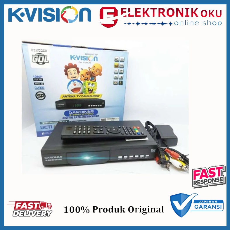 Jual Receiver Parabola K-Vision + PARABOLA + LNB+KABEL | Shopee Indonesia
