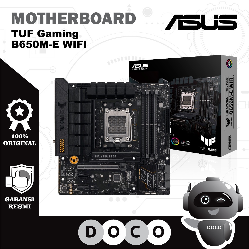 Jual ASUS Motherboard TUF Gaming B650M E Wifi AMD B650 AM5 DDR5 Soket ...