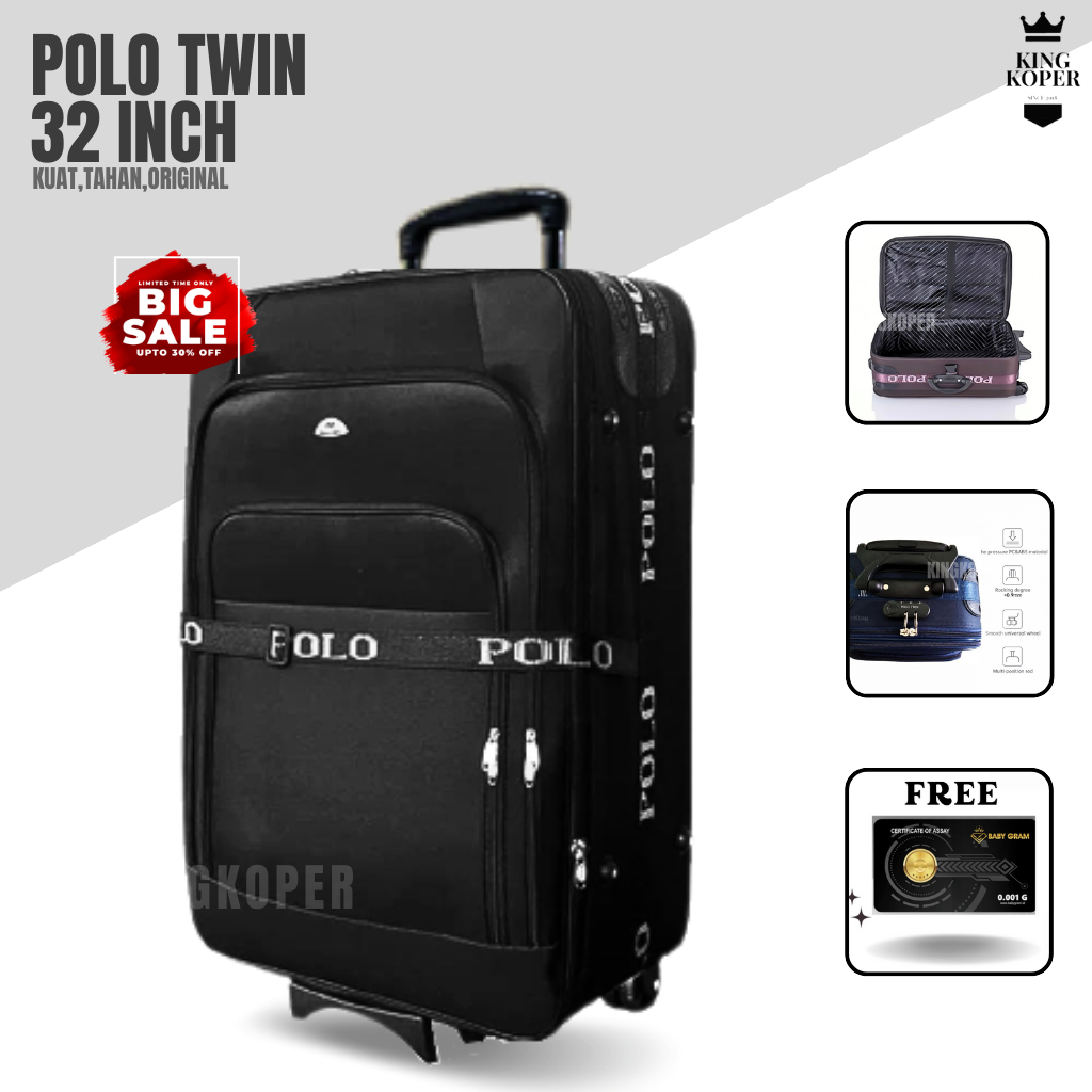 Jual Koper 32 inch Polo twin/koper jumbo/koper besar/koper bagasi/koper ...