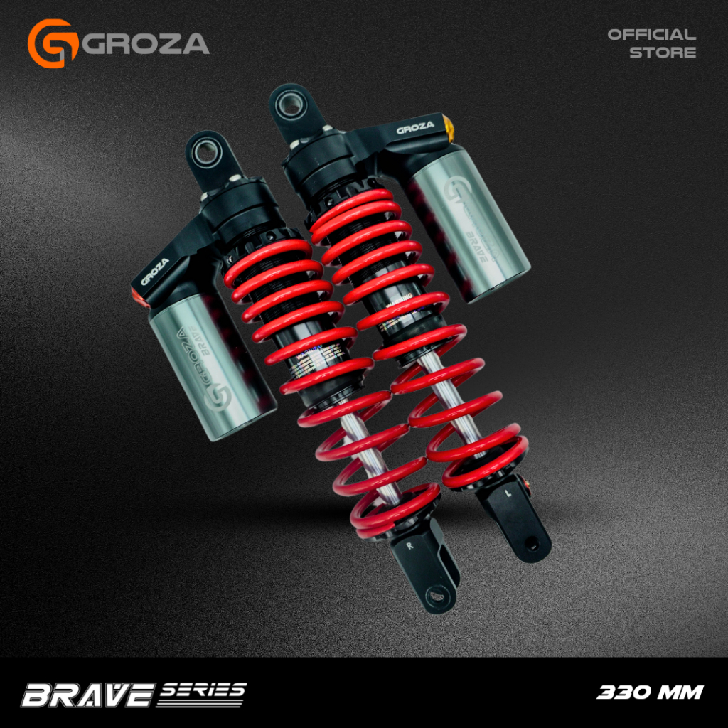 Jual GROZA - BRAVE SERIES 330MM Double Shock | Shockbreaker Tabung Atas ...