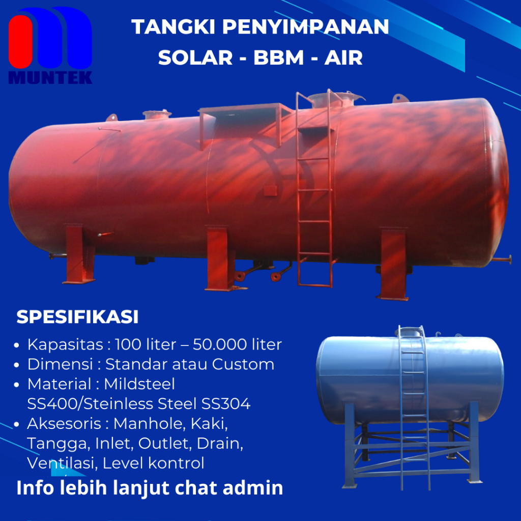 Jual TANGKI SOLAR - BBM - AIR 15000 LITER/CUSTOM | Shopee Indonesia