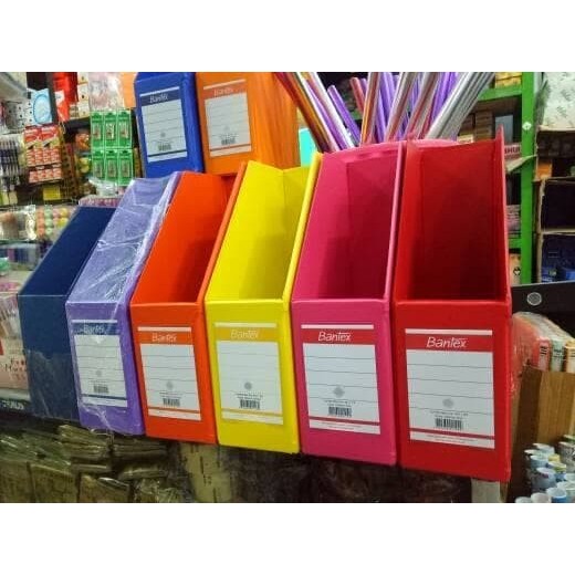 Jual Bantex Magazine File (Box File) A4 10cm 4012 Multi Colour ( Pcs ...