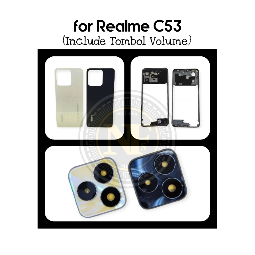 Jual Backdoor + Bezel Realme C53 / RMX3760 | Housing / Casing C53 ...