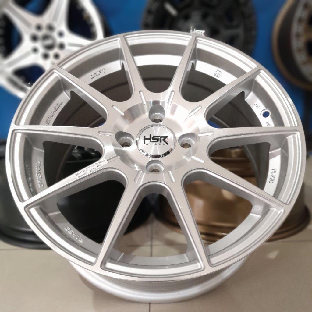 Jual Velg mobil brio, spin, sirion ring 16 lebar 7 silver pelek racing hsr r16 pcd 4x100 smf ...