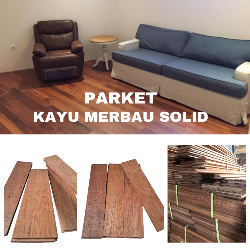 Jual Lantai Kayu Solid Parket-Parquet-Parkit Merbau unFinish/Langsung ...