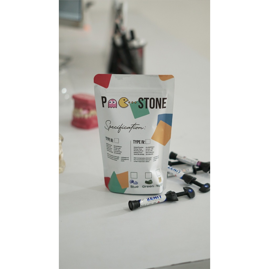Jual [ TERMURAH ] Dental Stone Gips Stone 1 KG / Tipe biru III / Tipe ...