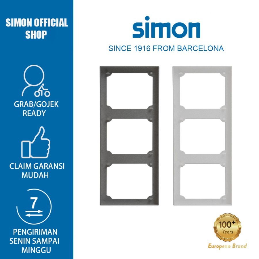 Jual SIMON Frame I7 3 Gang Frame | Shopee Indonesia